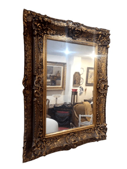 Καθρέφτης χρυσός γαλλικης προελευσης - Antiques Moudaki